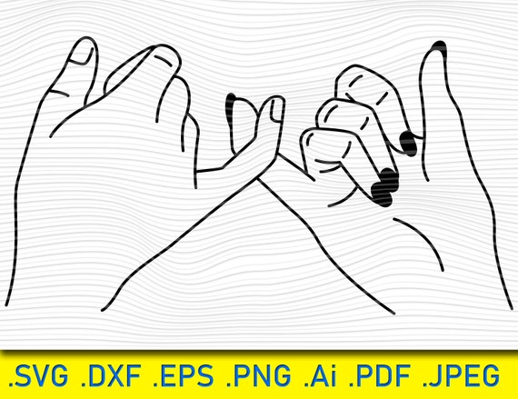 Pinky Promise SVG Love Couple Svg for Shirts Couple Svg | Etsy