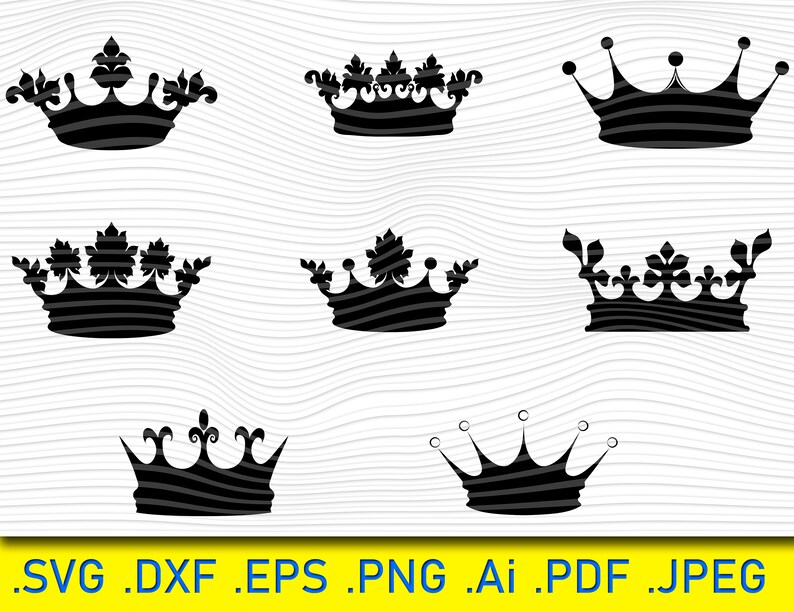 Krone SVG Krone Clipart Tiara Svg Prinzessin Tiara Svg | Etsy