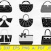 Female Bag, Handbag, Purse, Fashion, Woman, Shopping Woman Svg Bundle ...