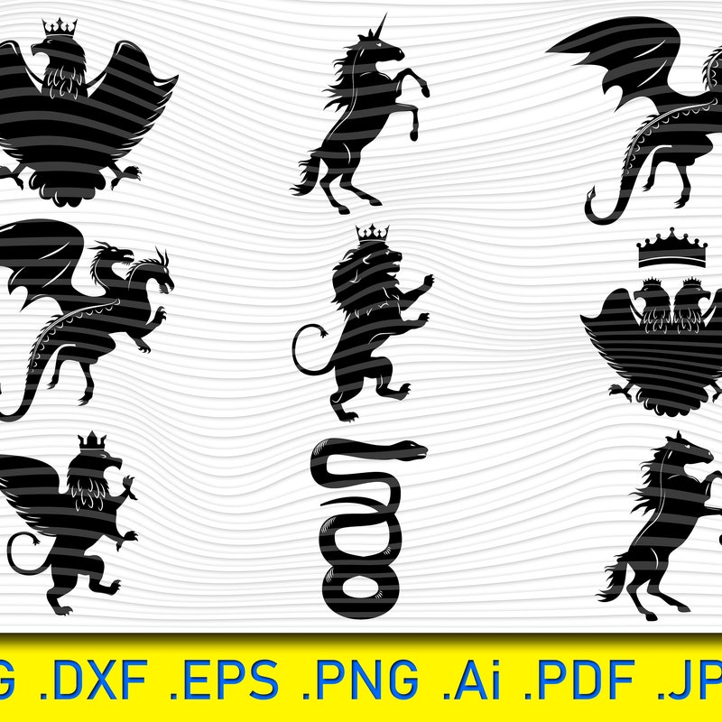 Crown Heraldry Svg - Etsy