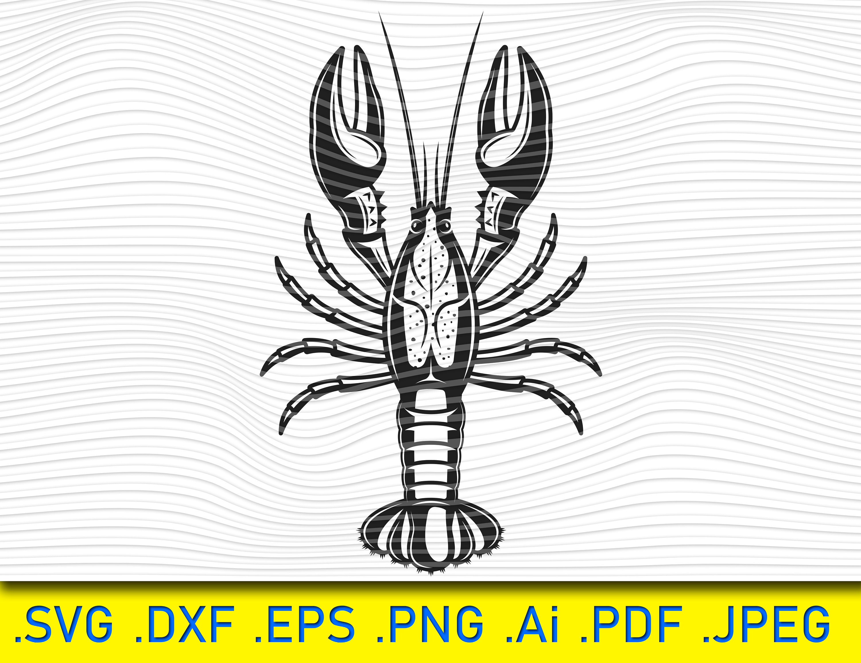 LOBSTER SVG Seafood Svg Lobster Clipart Lobster Cut File | Etsy