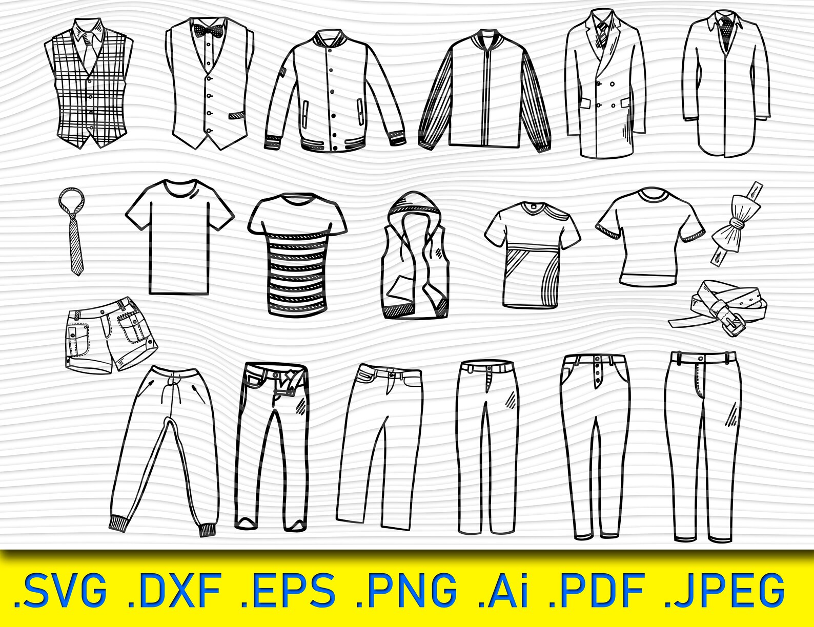 21 Mens Clothing Fashion Clothes Svg Clothes Svg Outfit - Etsy