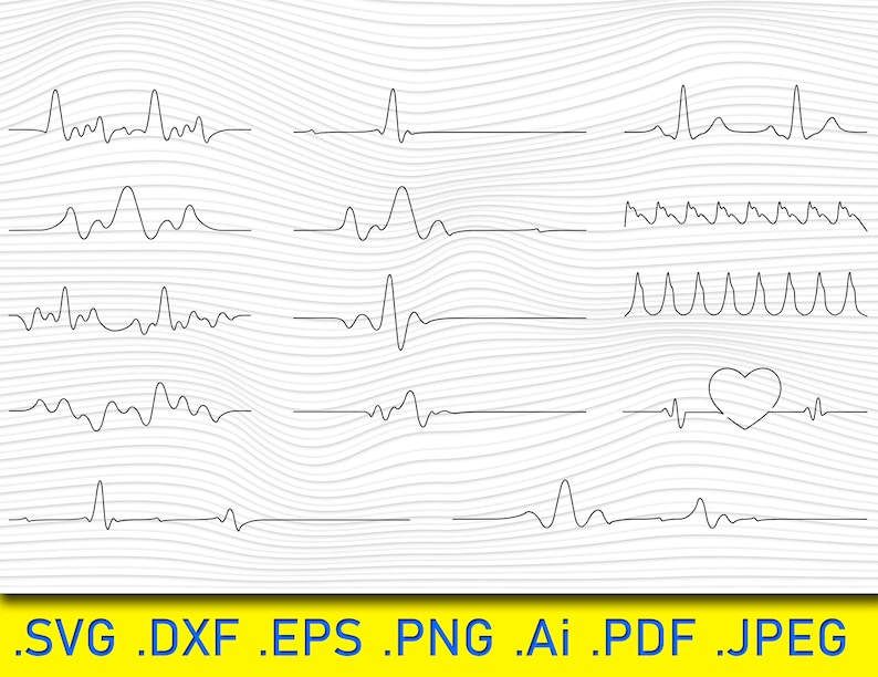 Heartbeat Svg Heartbeat Pulse Svg Heartbeat Line - Etsy