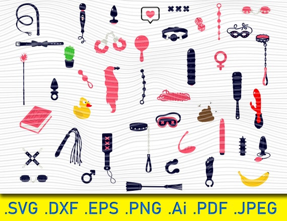43 Sex Toys Toys Adults Pleasure Instruments Sexual Things Svg Adult Sex Toys Svg Handcuffs Svg Spanking Svg File BDSM Svg Sexual Etsy UK
