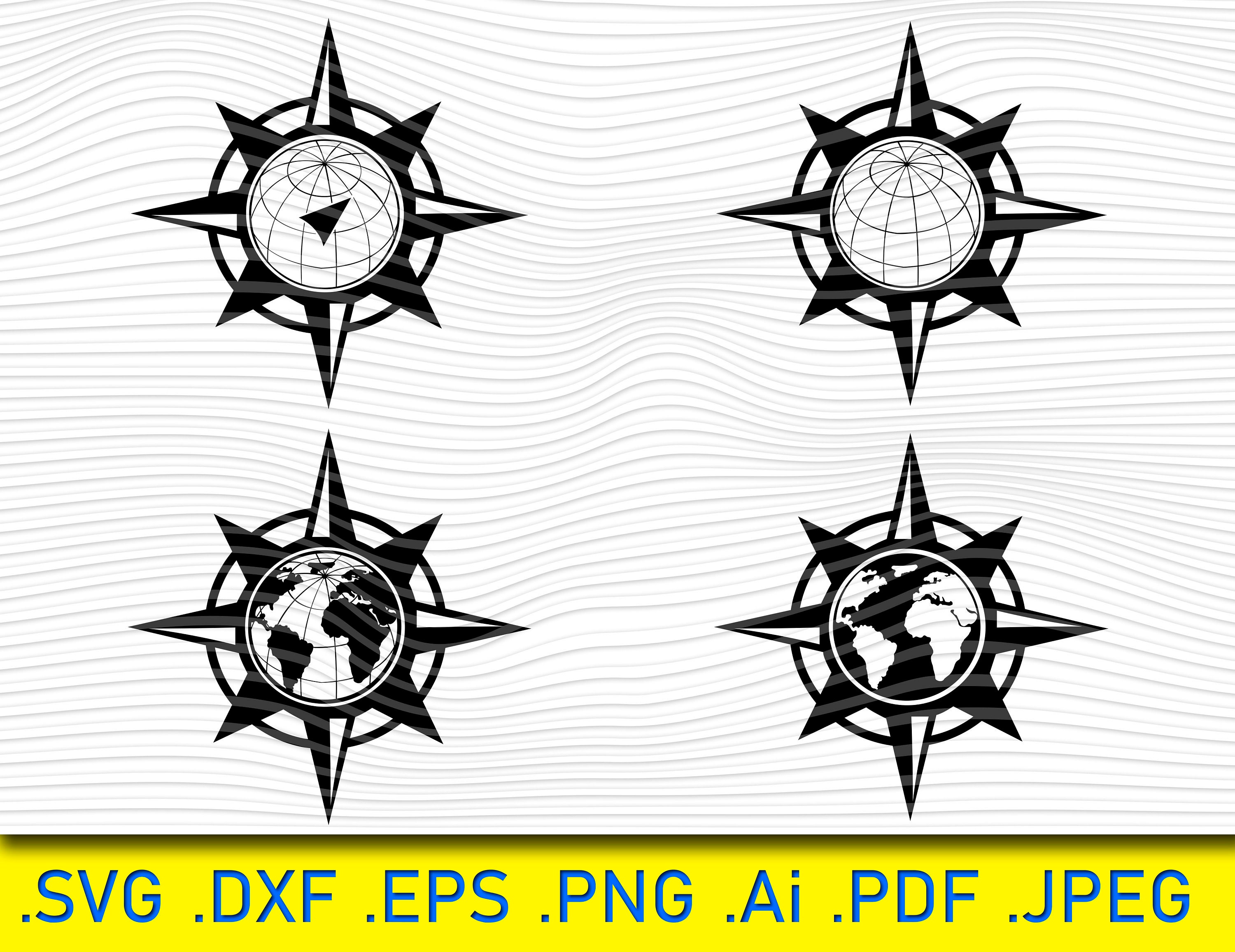 Map Compass Rose Vector