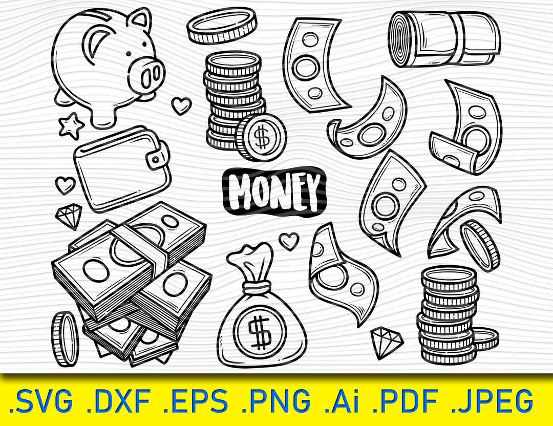 Money Bag With Dollar Sign, Money Svg, 23 Money Icon Svg, Coin Svg ...