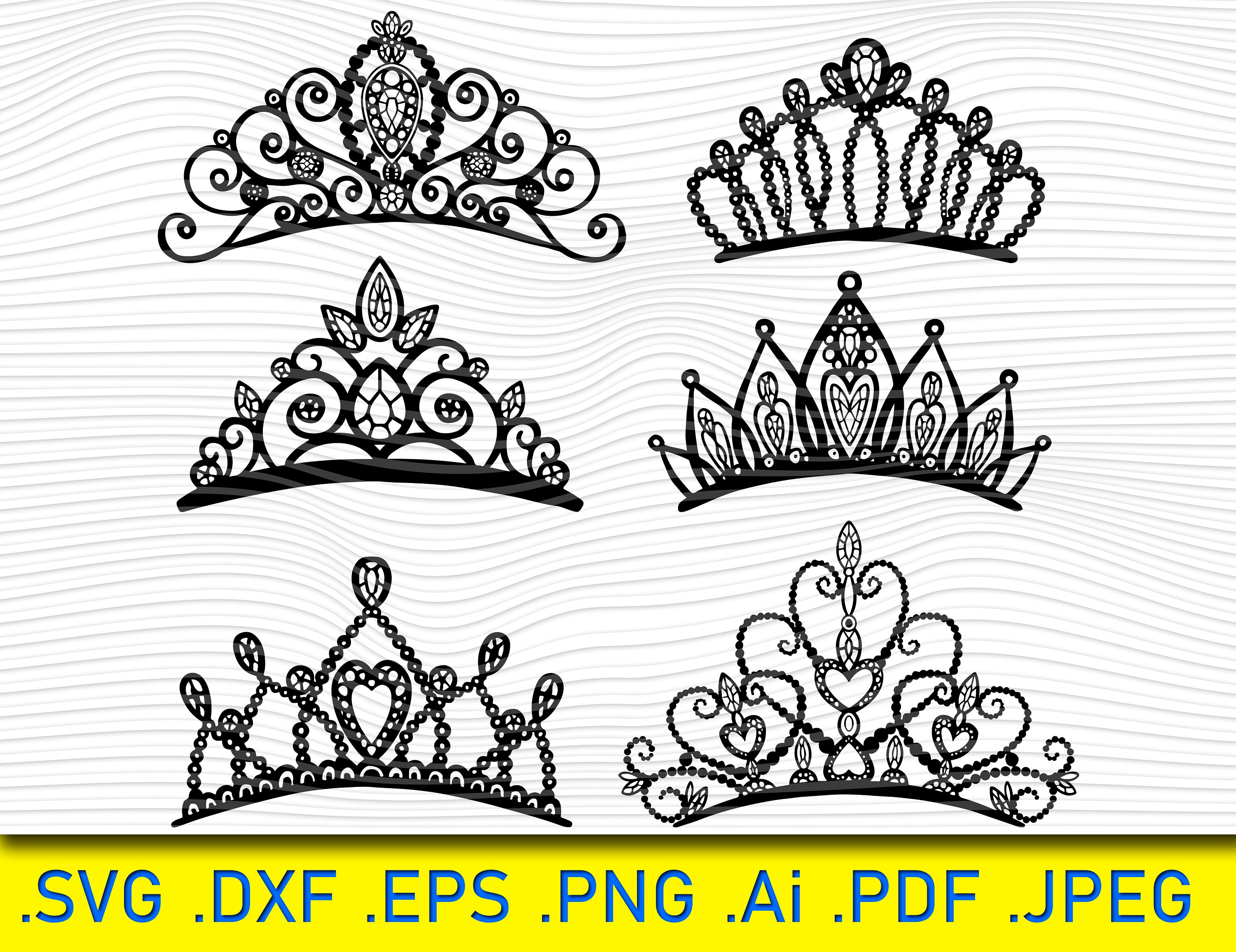 Queen Crowns Svg Crown SVG Bundle 100 Designs, Princess Crown SVG,