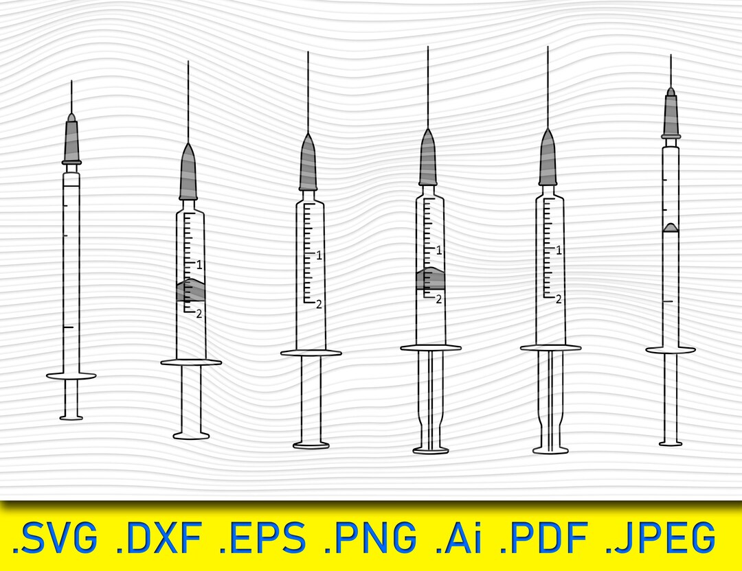 Syringe Svg Bundle, Medical,medicalmedition,needle,clinical Svg ...