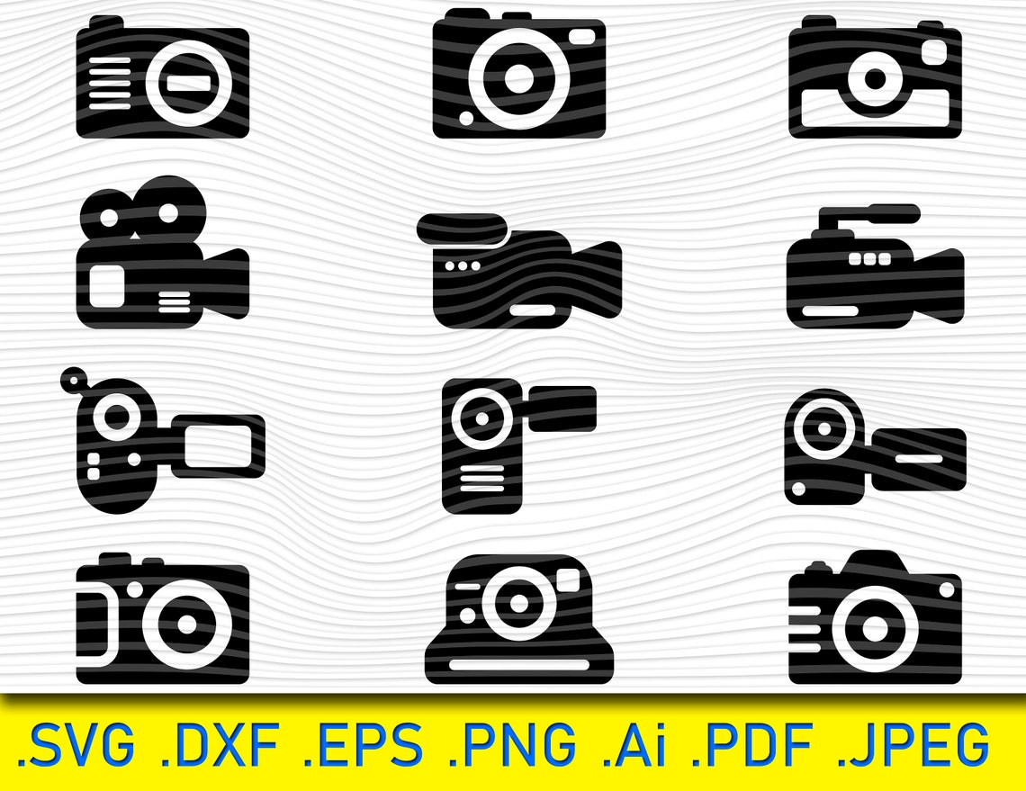 12 Camera SVG Bundle Camera SVG Camera Clipart Camera Cut | Etsy