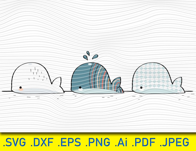 Whale Family, Whale Svg Mommy Whale SVG File Baby Whale Scg Mom and ...