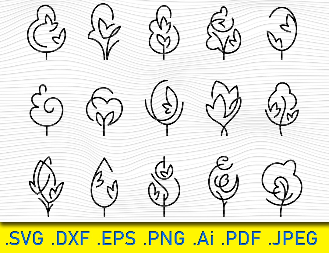15 Creative Line Tree, Forest SVG Bundle, Forest SVG, Tree SVG, Forest ...