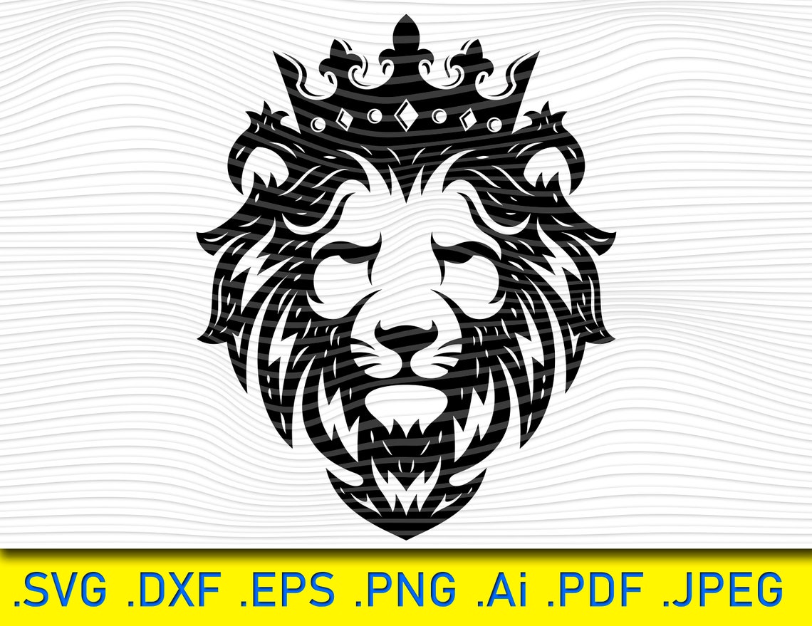 Cara de león svg León svg clipart de león flor de león svg - Etsy España