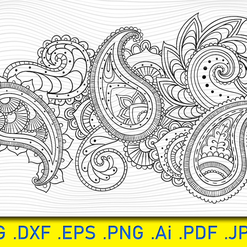 Paisley Stencils - Etsy