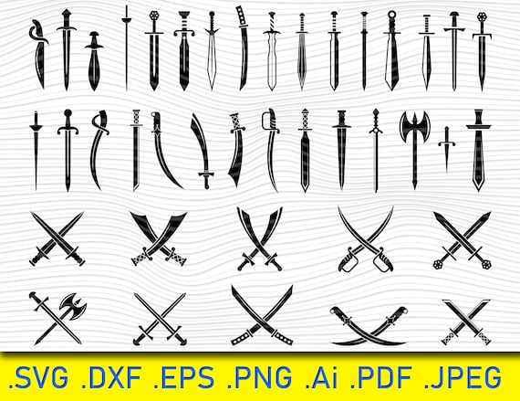 Visual Arts Craft Supplies & Tools Jpg Dagger Svg Sword Silhouette ...