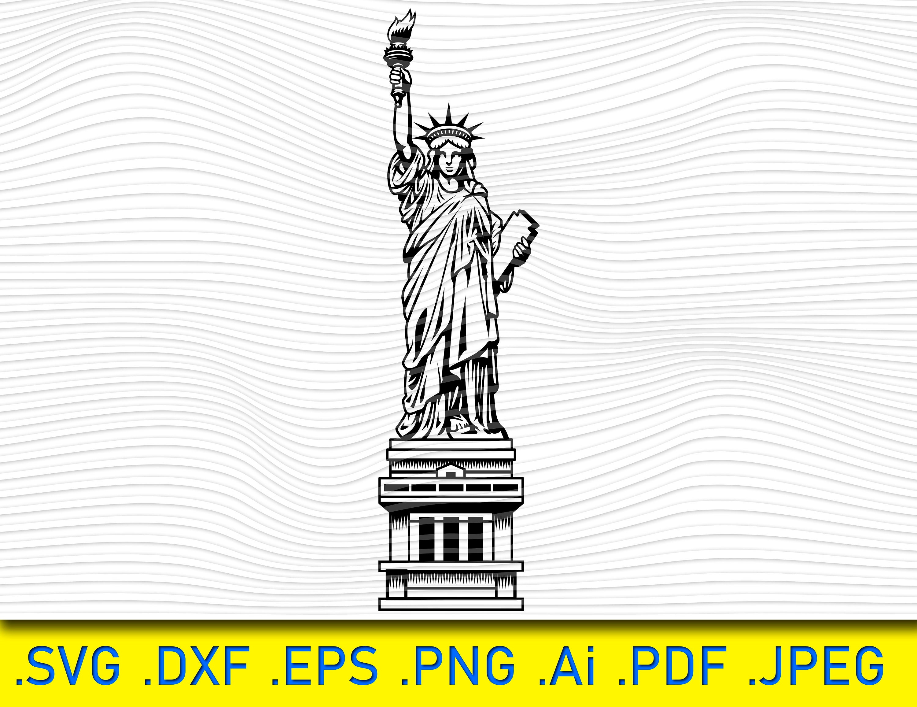 Statue of Liberty SVG Lady Liberty Svg 4th of July SVG | Etsy