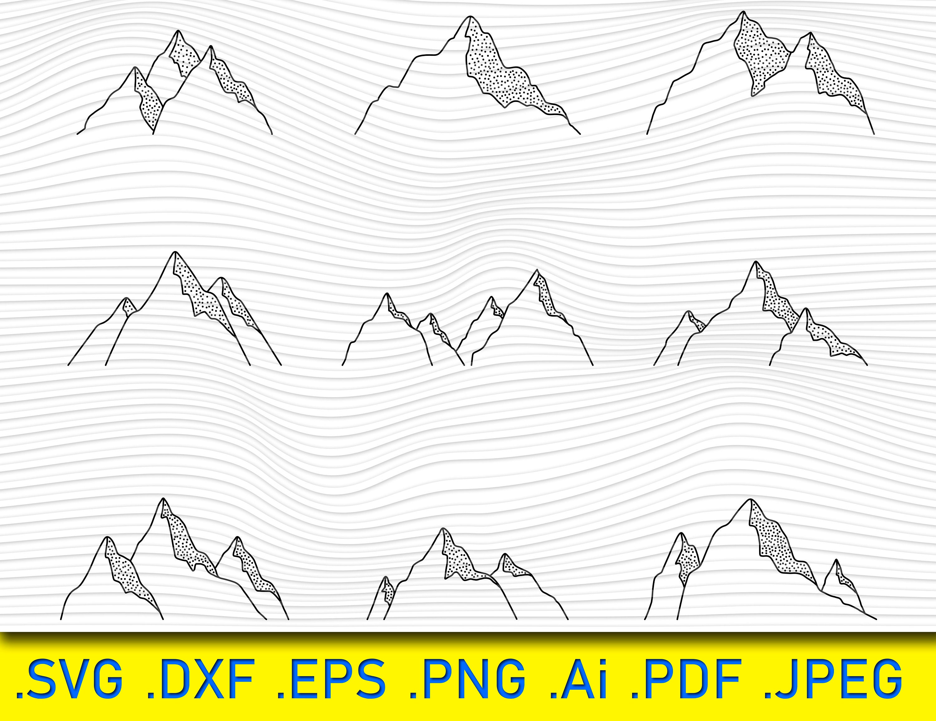 Mountain SVG File for Cricut for Silhouette Cut Files - Etsy