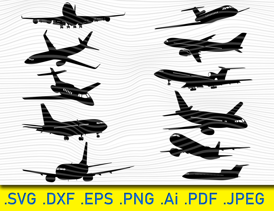 11 Flight Aviation Airplane Svg Airplane SVG Bundle - Etsy