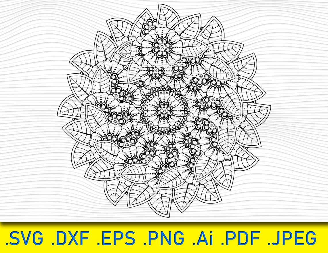 Mandalas Svg Circular Mandala Mandala Svg Files for Cricut - Etsy