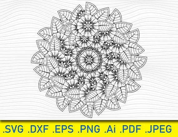 Mandalas Svg Circular Mandala Mandala Svg Files for Cricut | Etsy