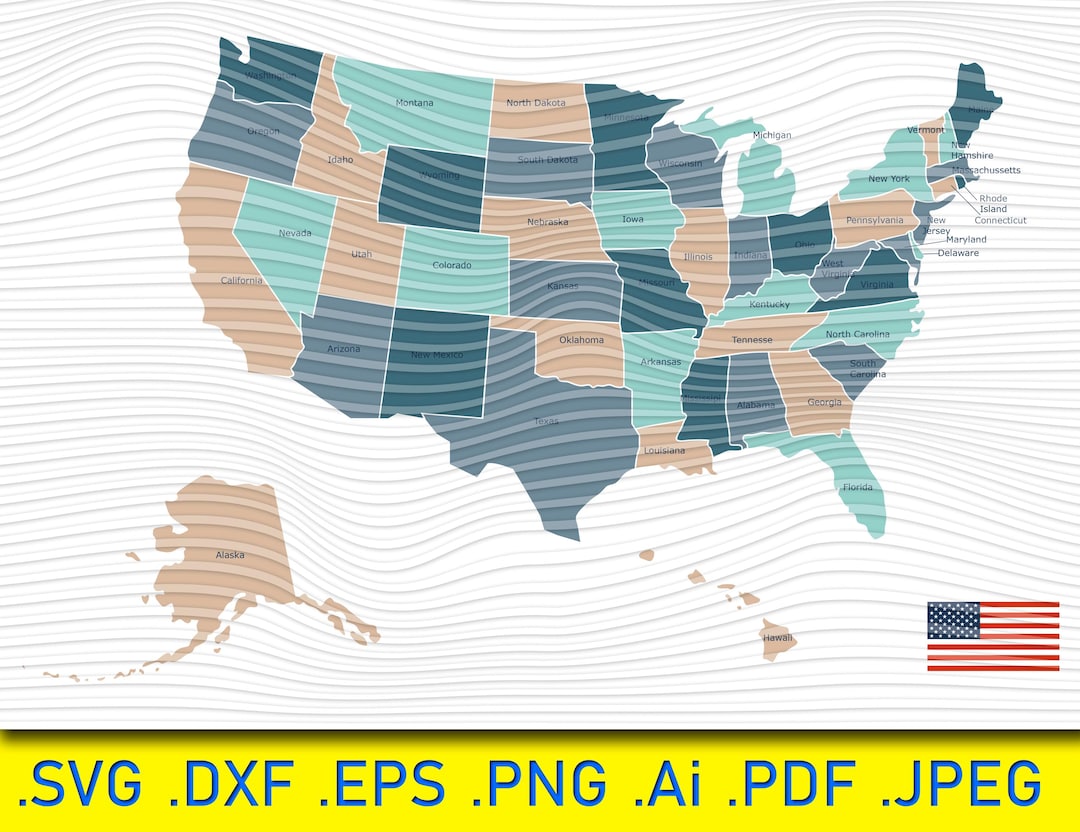 USA Map SVG | America Map SVG | Usa State Svg| States Svg| America Svg ...