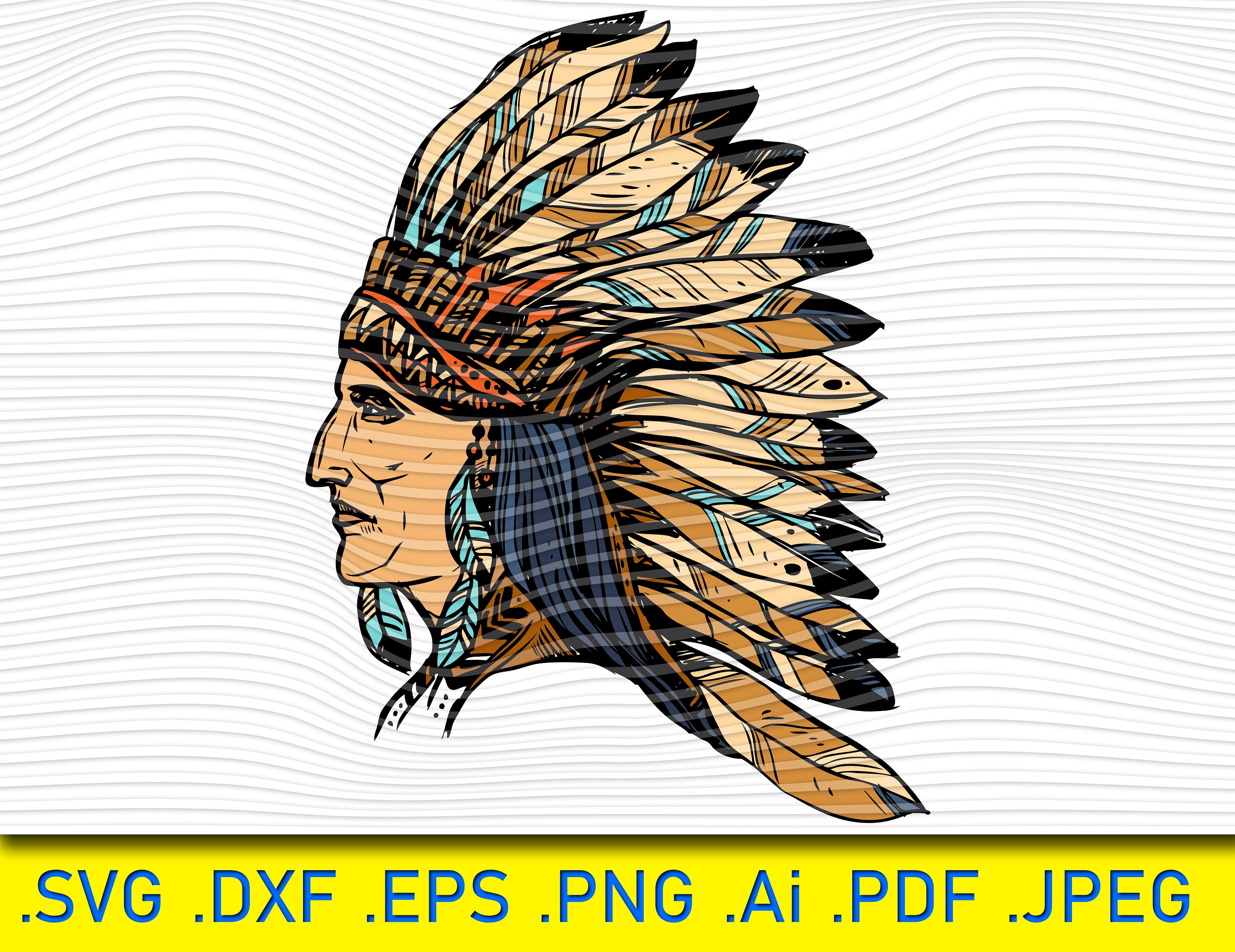 Native Svg Native American Svg Headdress Svg War Bonnet | Etsy