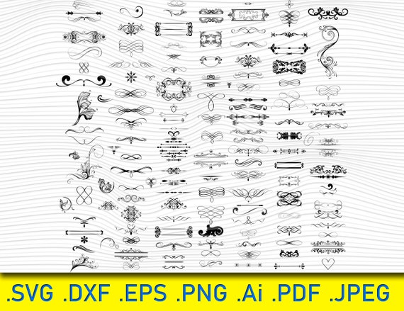 152 Decorative Ornamental-elementsdecorative ELEMENTS - Etsy