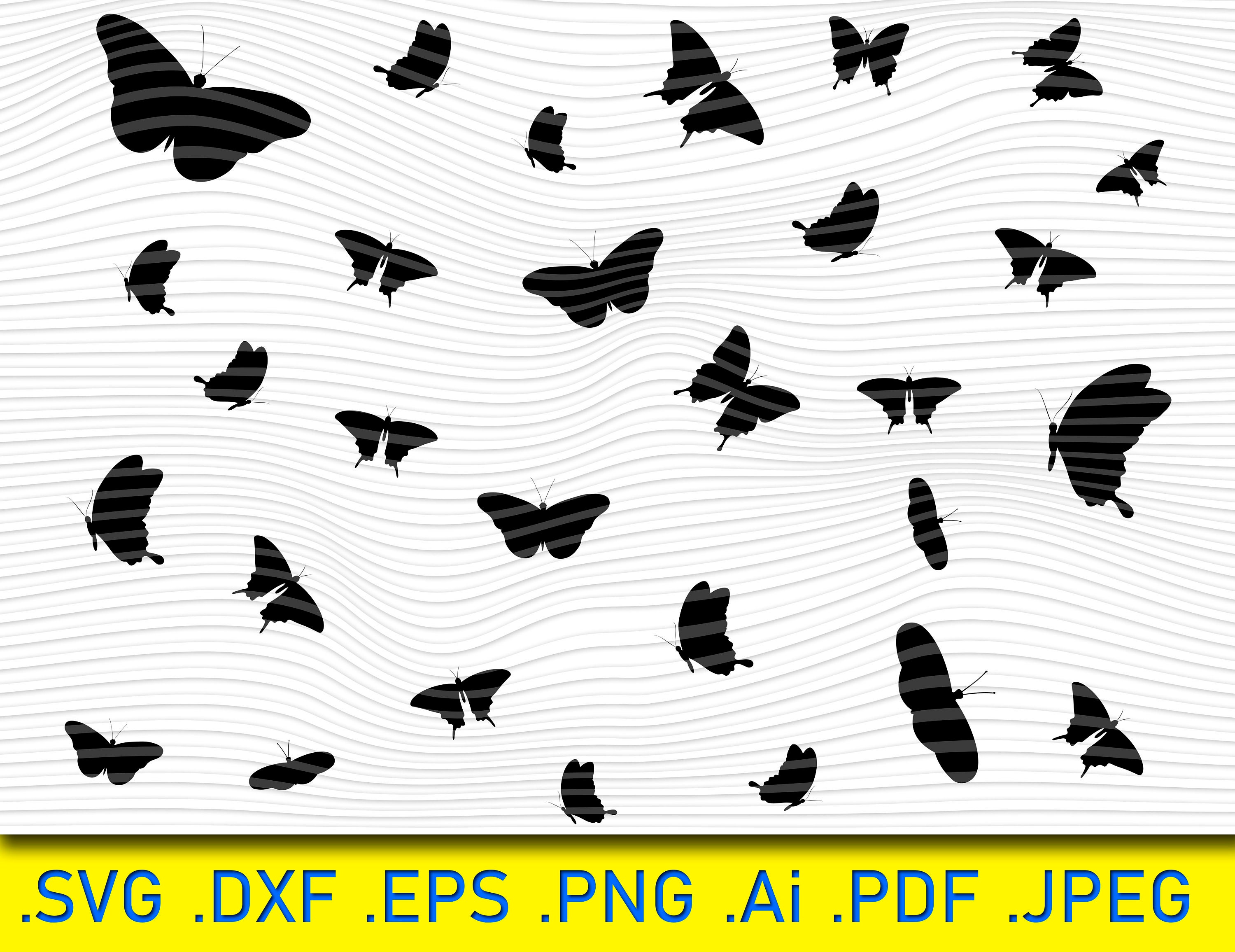 29 Butterfly Svg Swarm Svg Butterfly Swarm Svg File Cricut Etsy