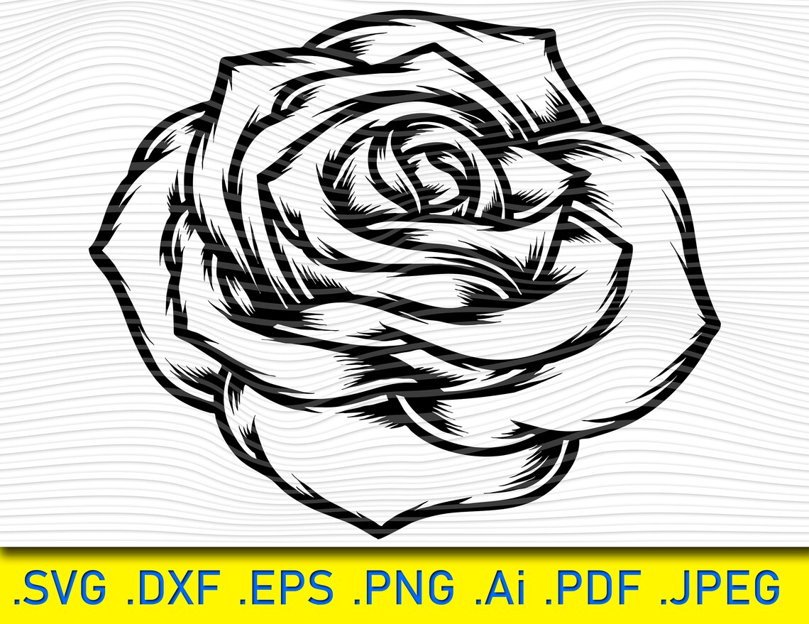 Rose SVG Flowers SVG Roses Svg Roses Template Svg Rose Diy - Etsy