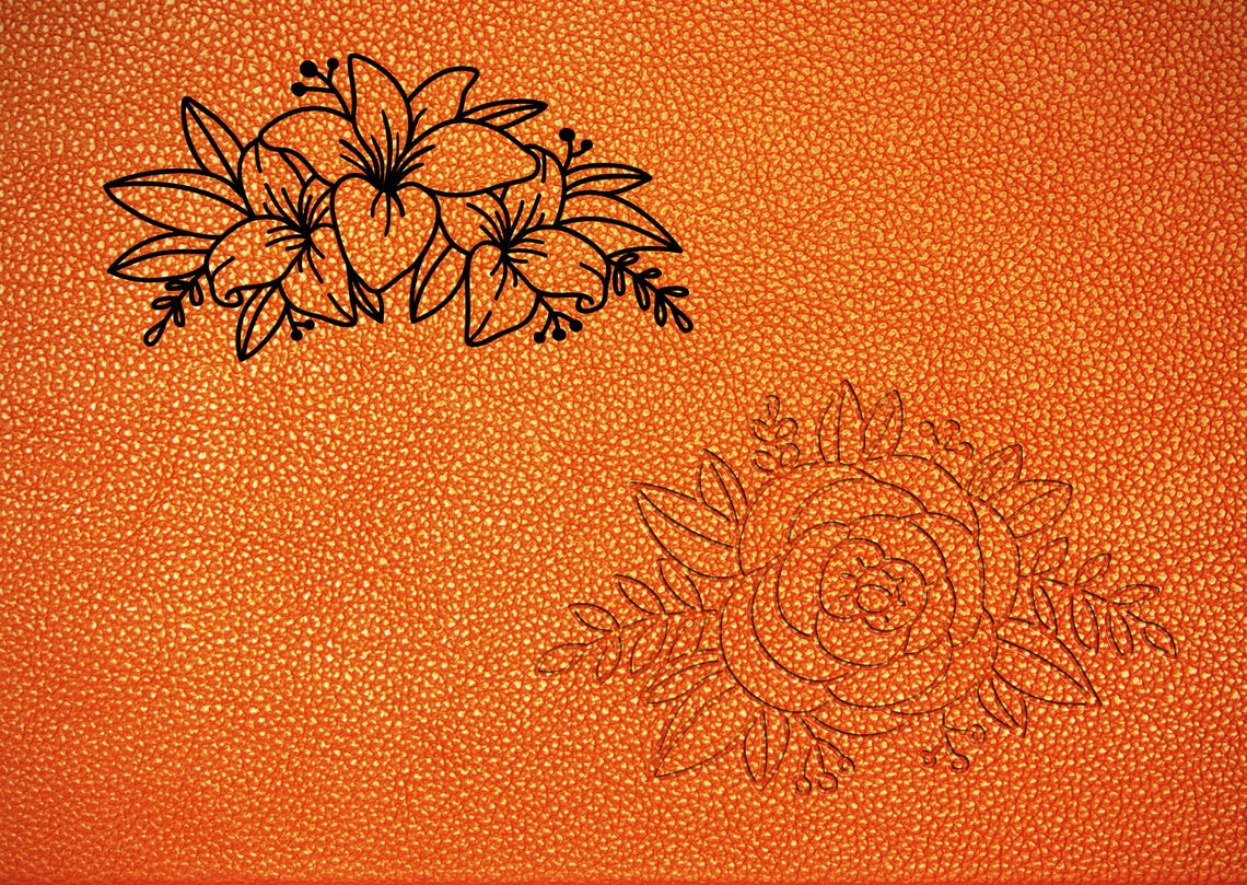 Flower Bundle Svg, Flower Spray Svg, Floral Svg, Sign Svg, Line Drawing ...