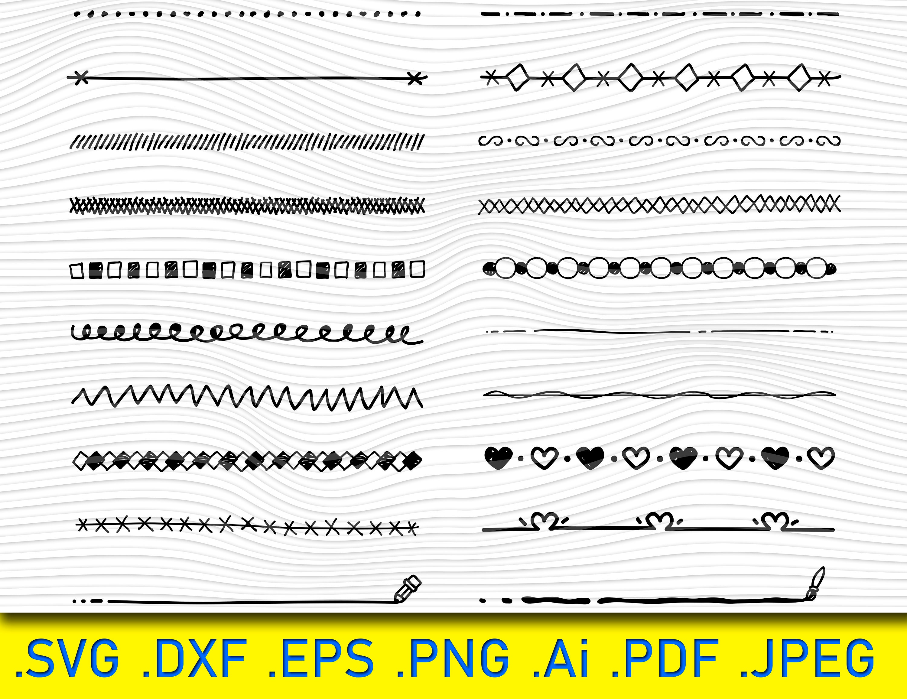 Single Line Borders Designs