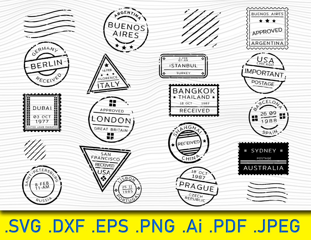 20 County SIGNS, Postage Stamps Svg, Road Signs and Symbols, Cricut Svg ...