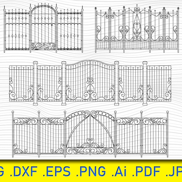 Wrought Iron Gate - Etsy