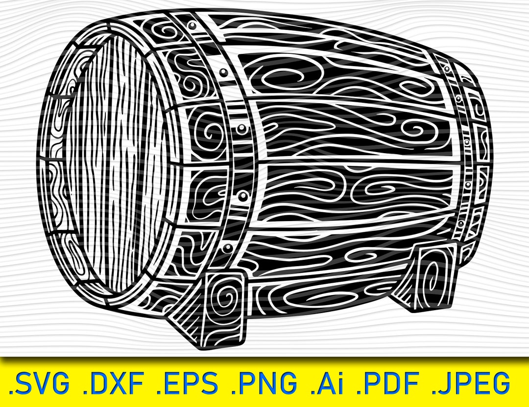 Wooden Barrel Top Svg, Barrel Svg, Wine Barrel Svg, Barrel Cut Files ...