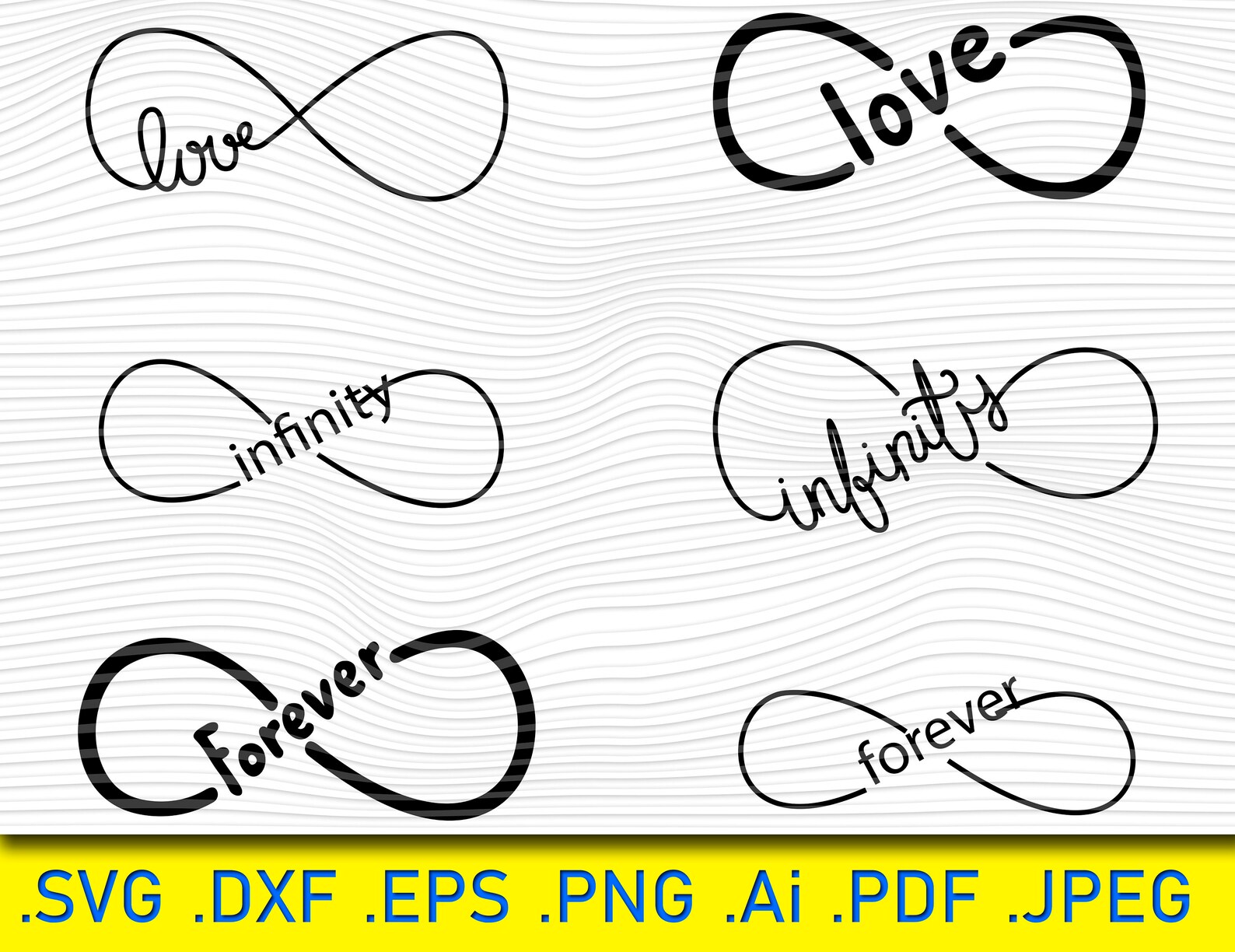 Infinity Symbol With Word Infinity Symbol SVG Infinity Sign | Etsy