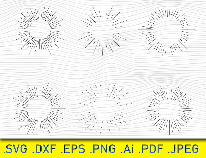 Sunburst Svg Sun Burst Svg Sunburst Shapes Svg Bursting Rays Svg Rays ...