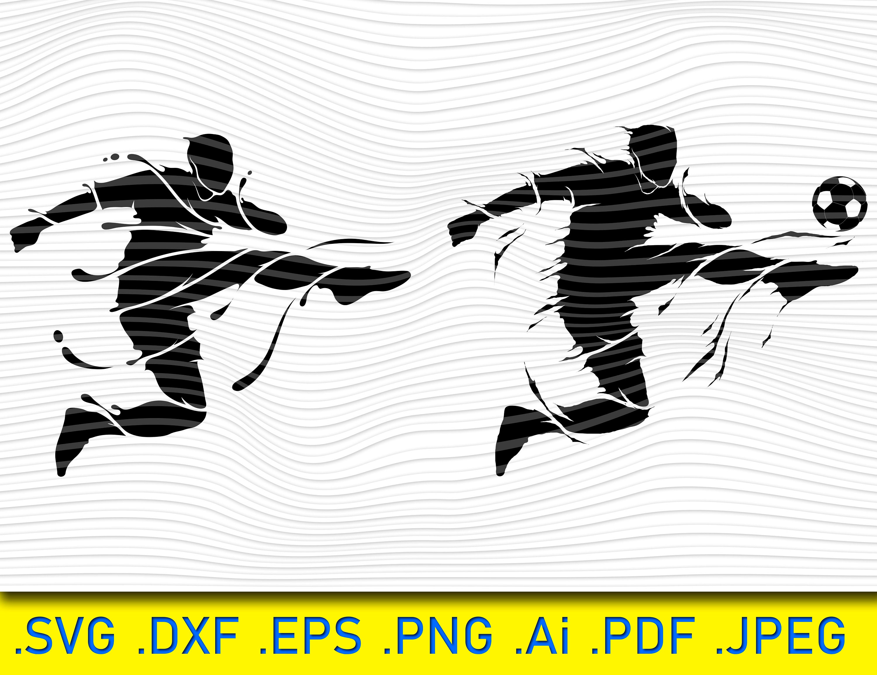 Football Soccer Sly Kick Silhouette Soccer Ball Svg Soccer | Etsy