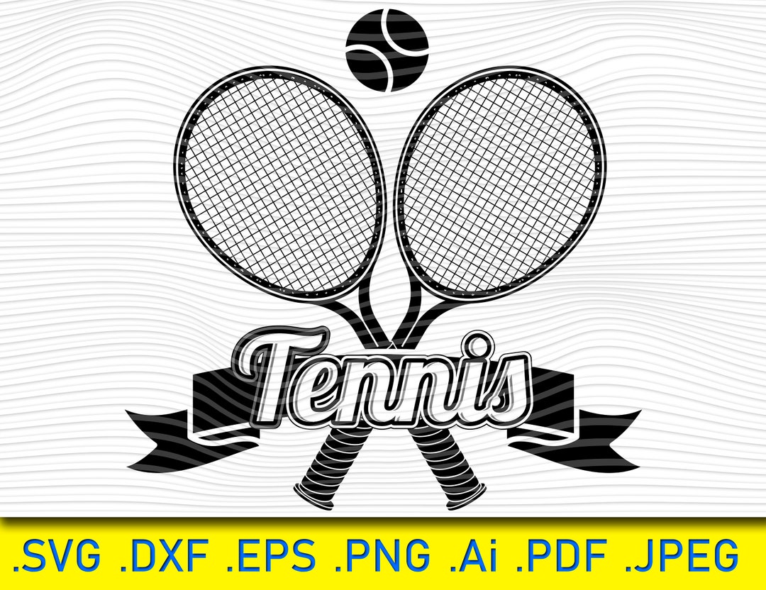 Tennis Ball and Racket Svg, Tennis Ball and Racket Png, Tennis Ball and ...