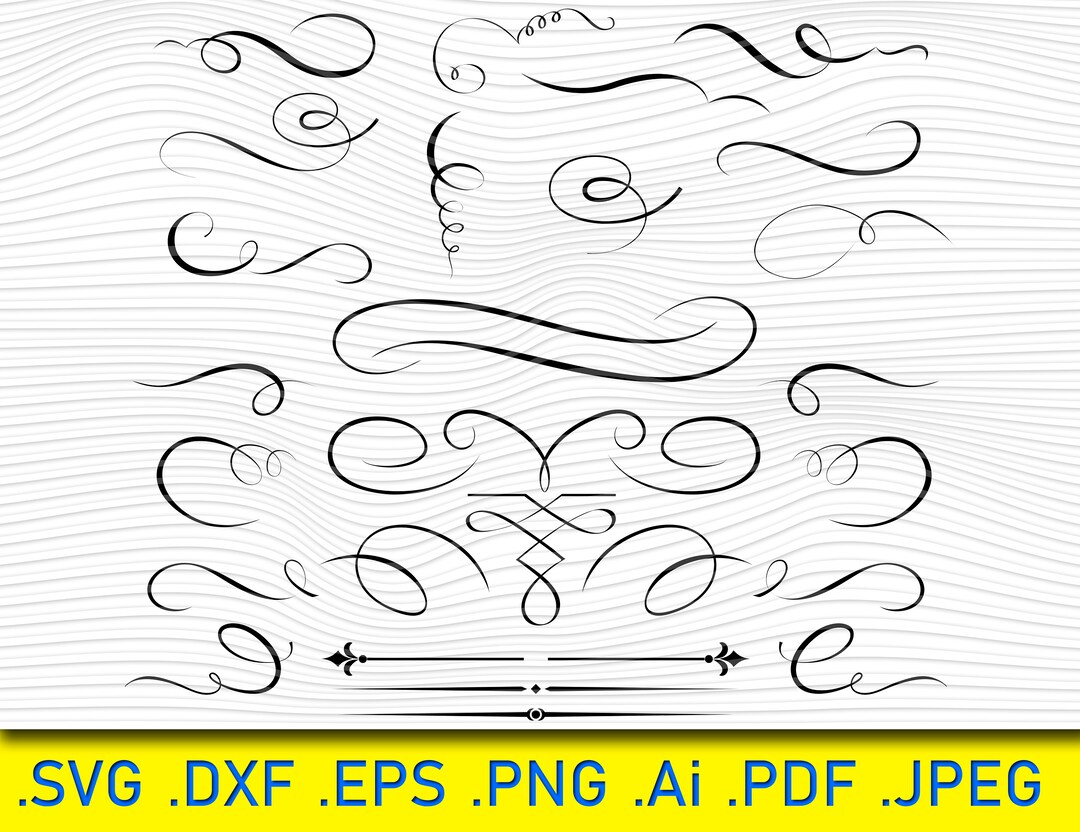 Ornamental Lines, Vector Corbels,fancy Borders, Border Svg, Decorative ...