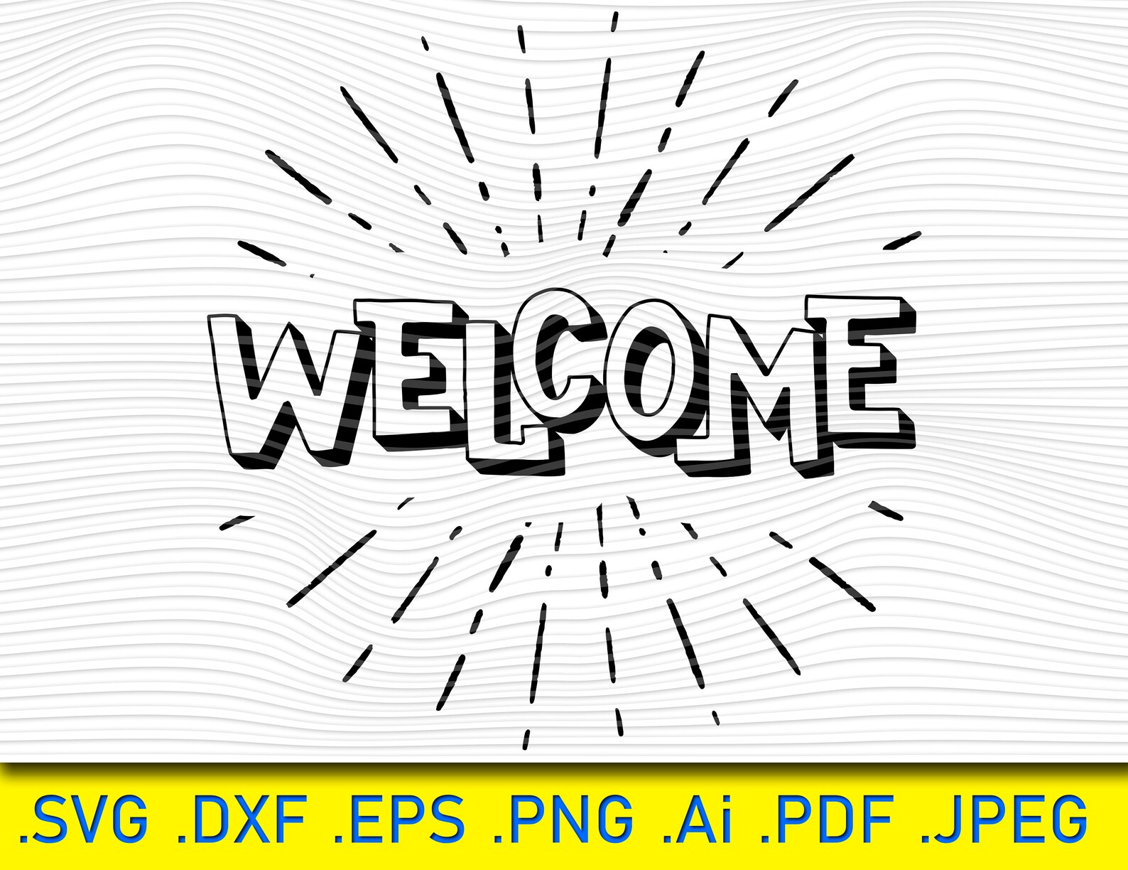 Modern Welcome Lettering Welcome SVG Hand Lettered Cursive - Etsy