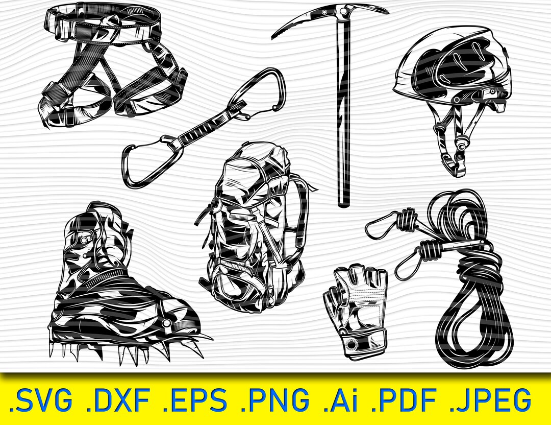 Hiking SVG, Climbing Svg, Rock Climber Svg, Mountain Svg, Mountain ...
