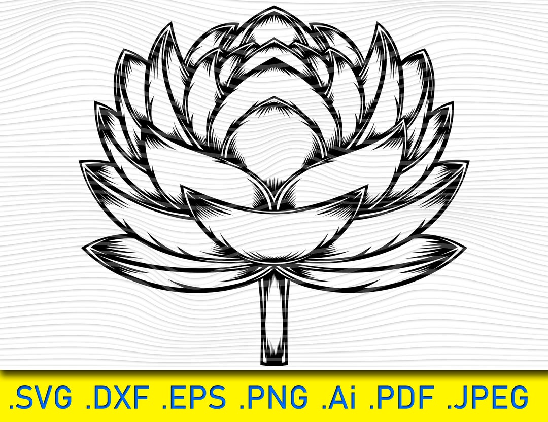 Lotus Flower, Lotus Svg, Lotus Flower Svg, Flower Svg, Zen Svg, Yoga ...