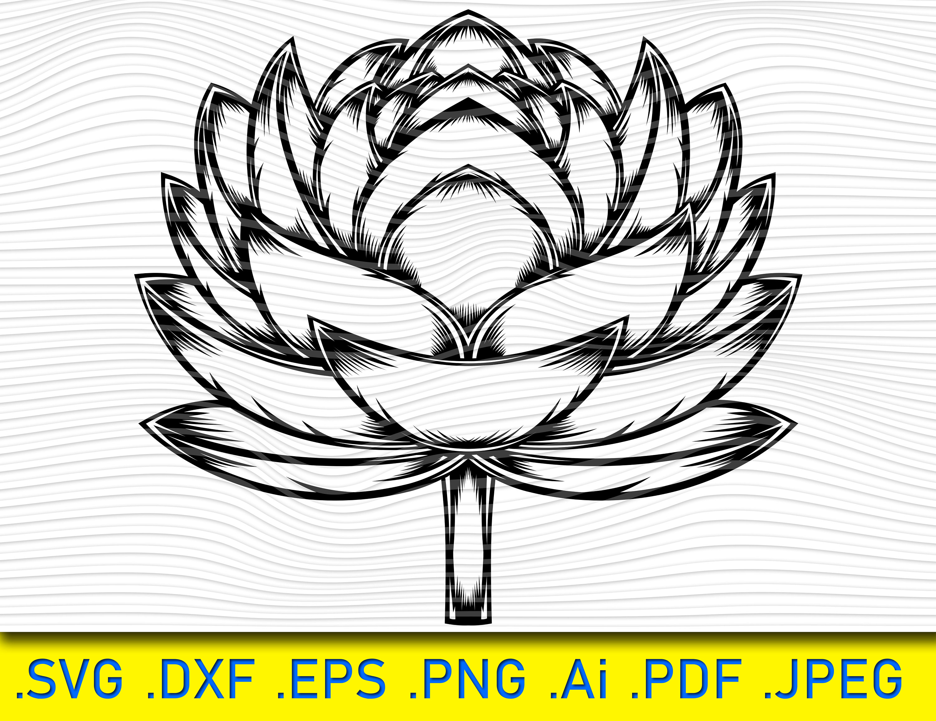 Lotus Flower Lotus Svg Lotus Flower Svg Flower Svg Zen - Etsy