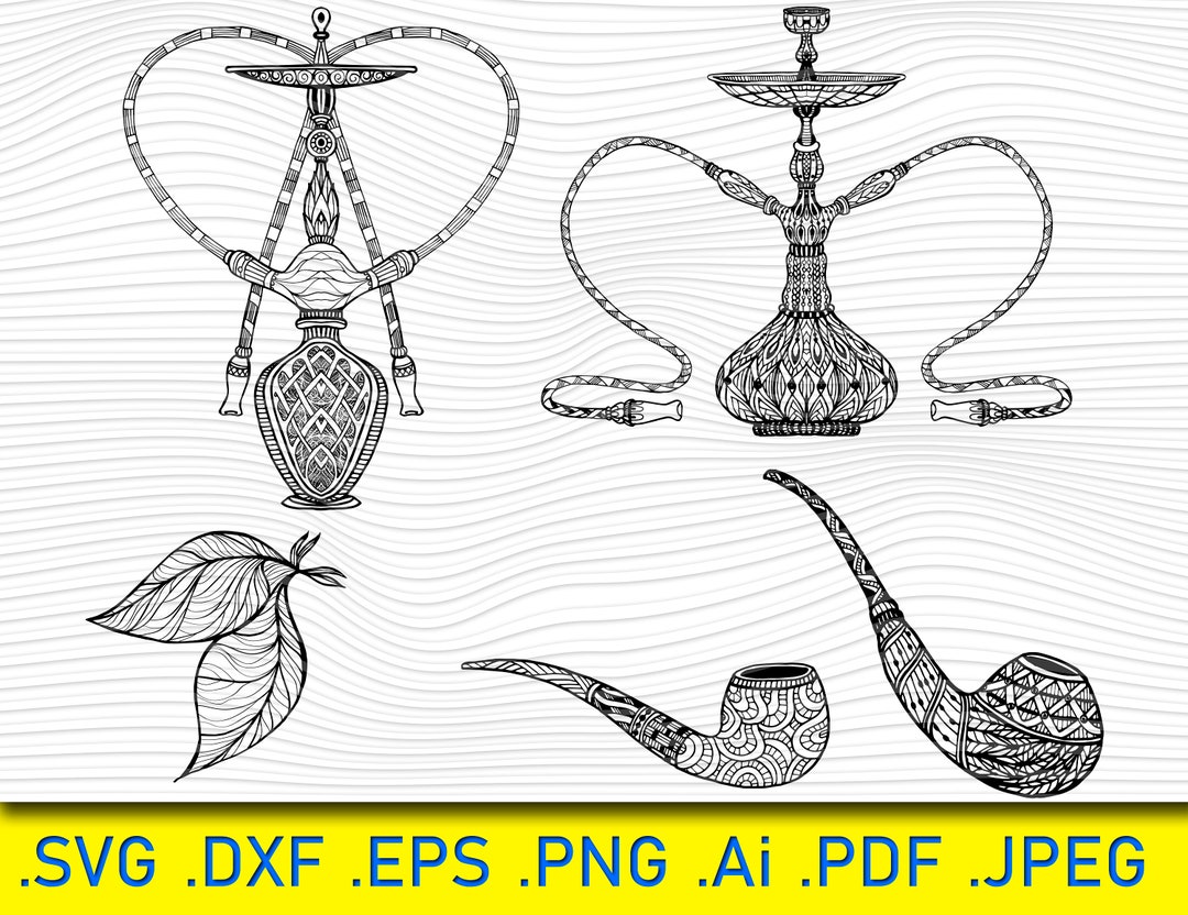 Hookah Mandala Svg, HOOKAH SVG, Hookah, Hookah Pipe, Hookah Stencil ...