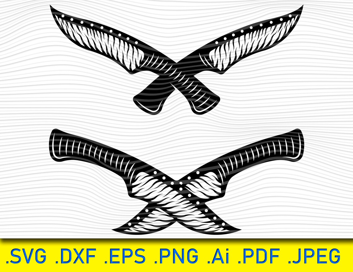 Knife Svg Knife Clipart Knife Cut File Dagger Svg Weapon - Etsy