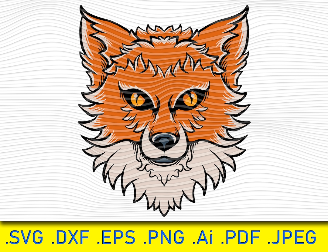 Fox Head, Fox Svg, Wildlife, Cute Fox Svg, Fox Head Svg, Baby Fox Svg ...
