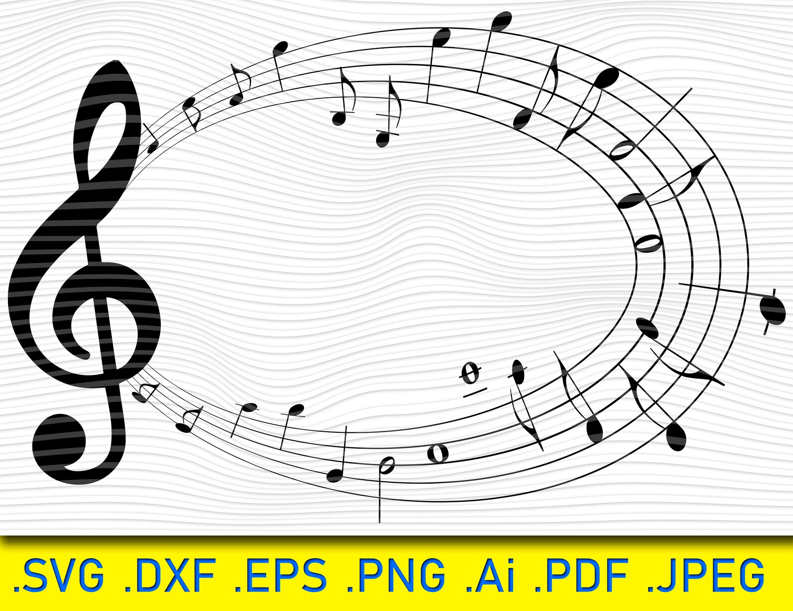 Music Notes Svg Music Svg Music Sheet svg Music stencil | Etsy