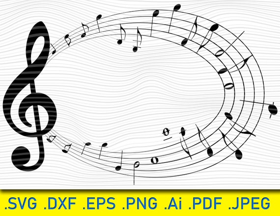 Music Notes Svg Music Svg Music Sheet svg Music stencil | Etsy