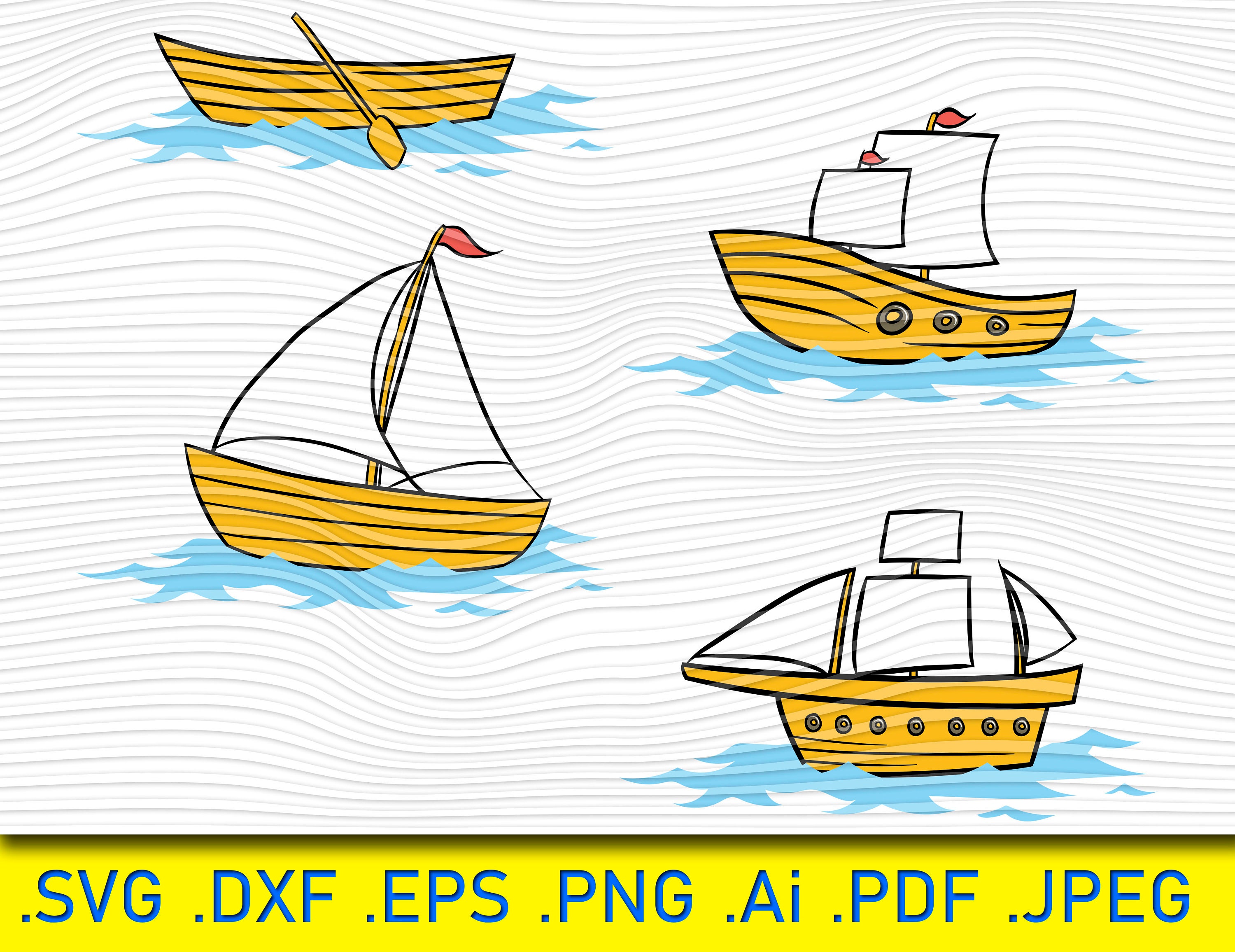 Four Wooden Boats Rowboat Logo Kayaking Kayak Canoe Boat - Etsy UK