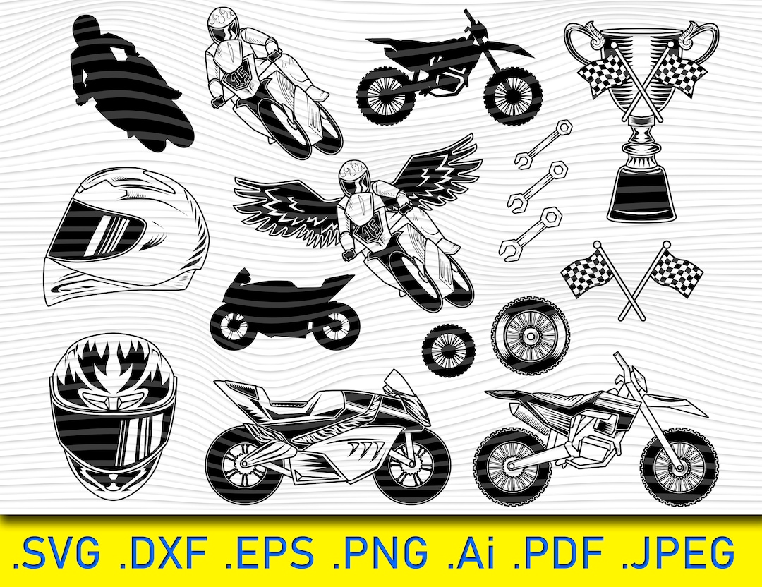 14 Motorcycle SVG, Motorcycle SVG, Biking Svg, Motorcycle Cut Files ...