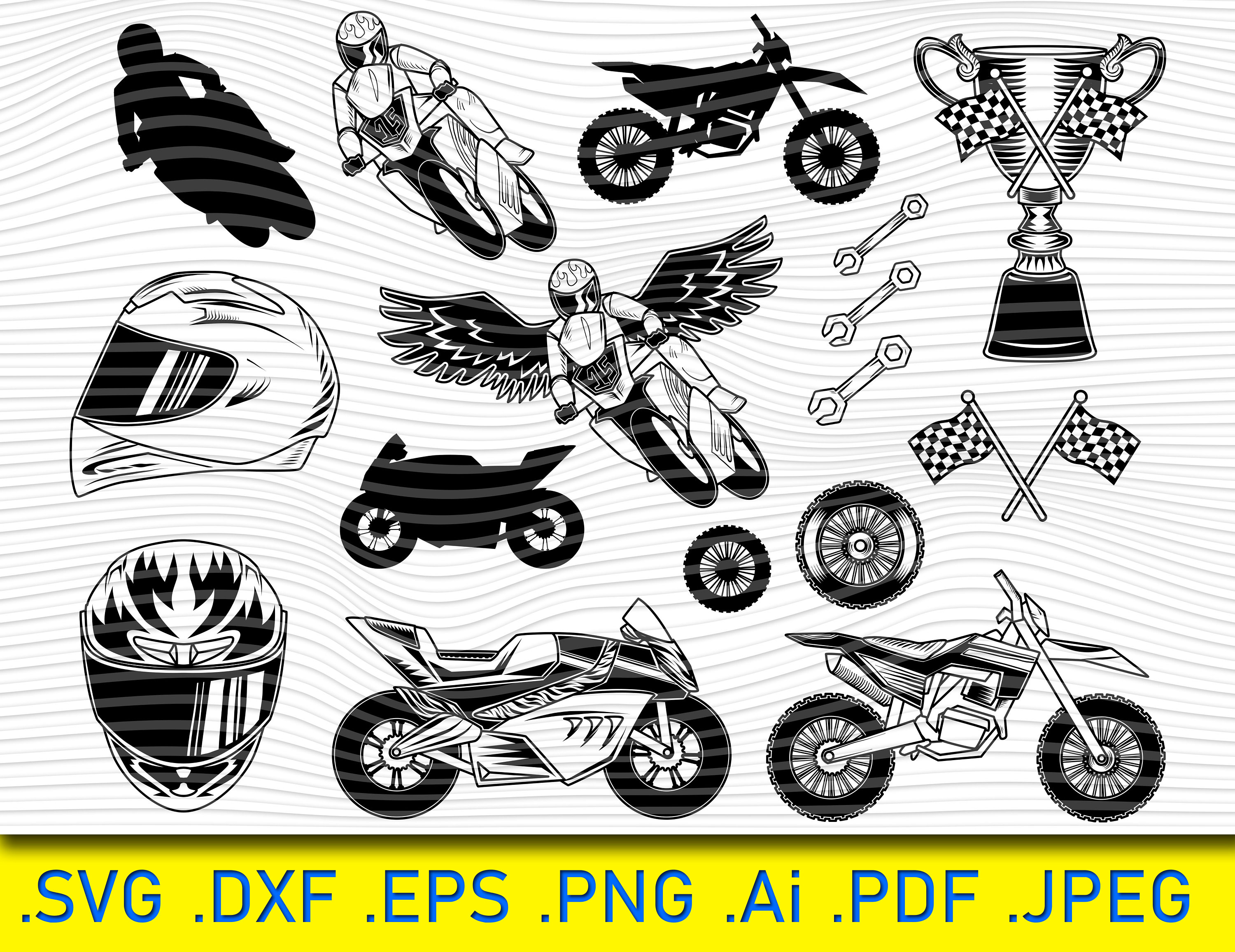 14 Motorcycle SVG Motorcycle SVG Biking Svg Motorcycle Cut - Etsy